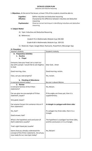 DLP 1 STAT - Lesson plan - Lesson Plan in Statistics and Probability ...