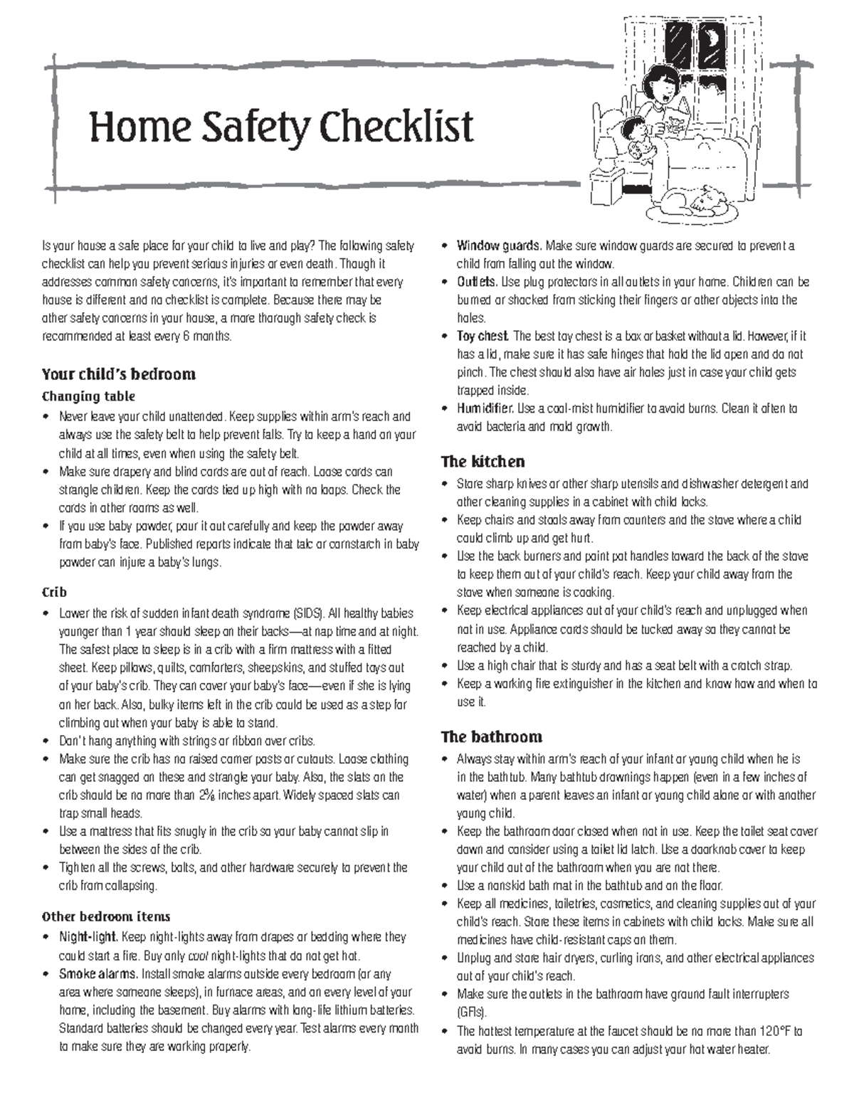 Home Safety - Is your house a safe place for your child to live and ...