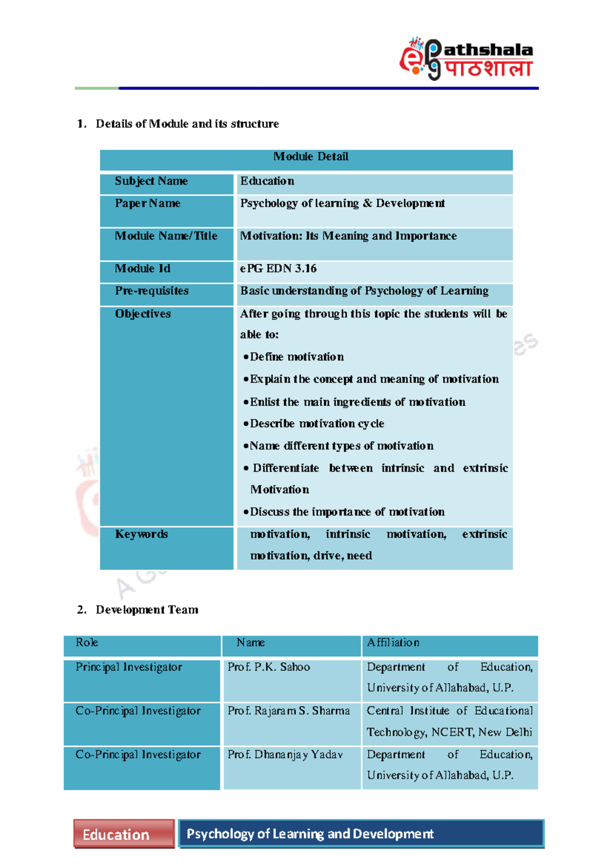 Motivation in Education: Understanding Its Importance (ePG EDN 3.16 ...