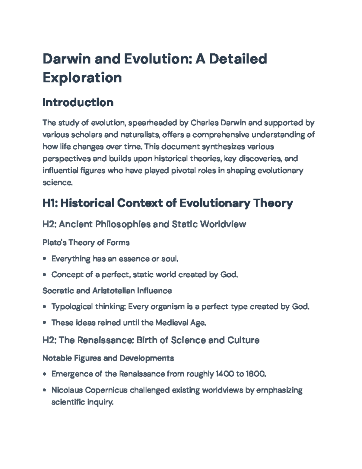 Darwin and Evolution: Historical Perspectives and Key Discoveries ...