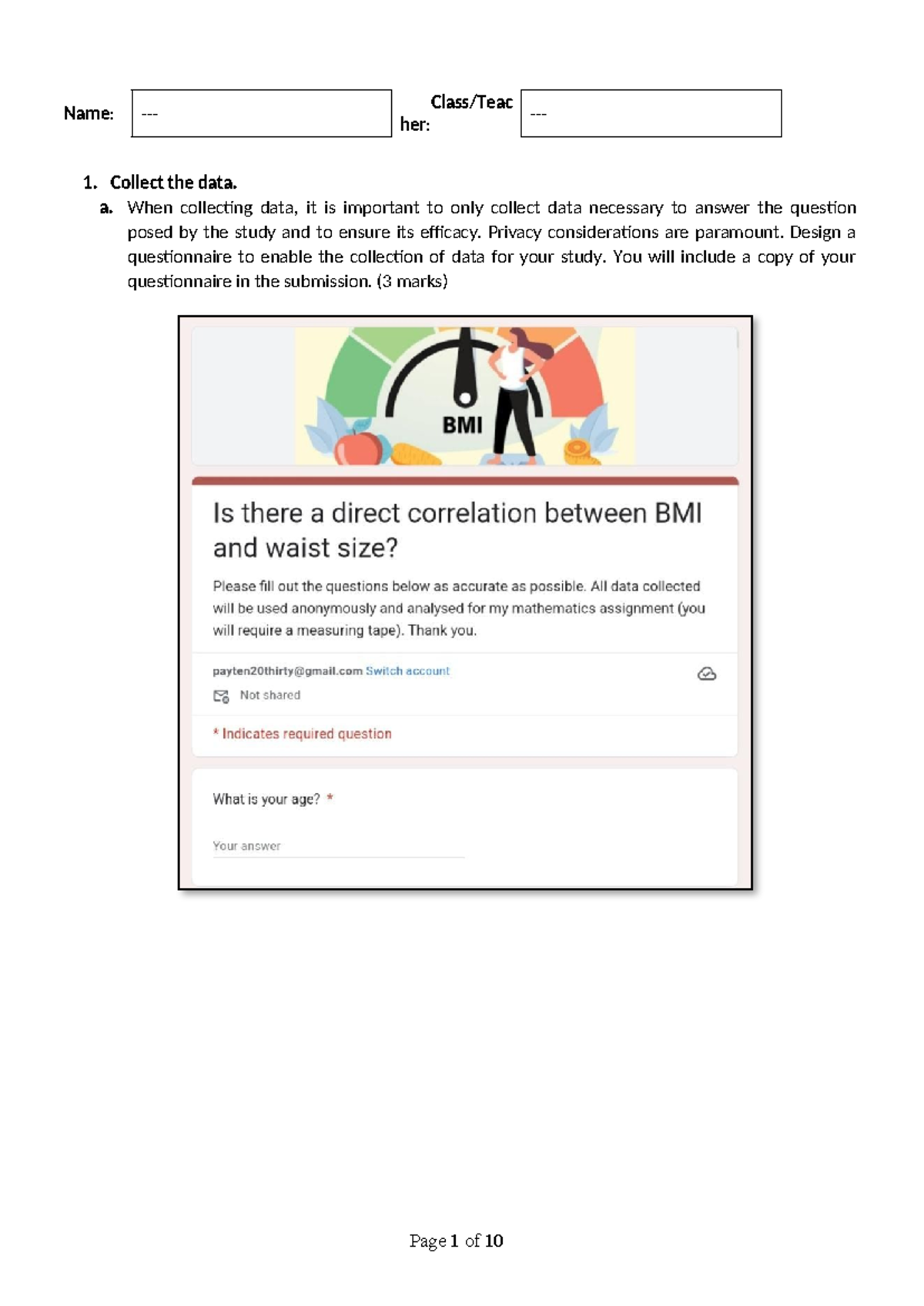 BMI Research Assignment: Data Collection and Analysis Methods - Studocu