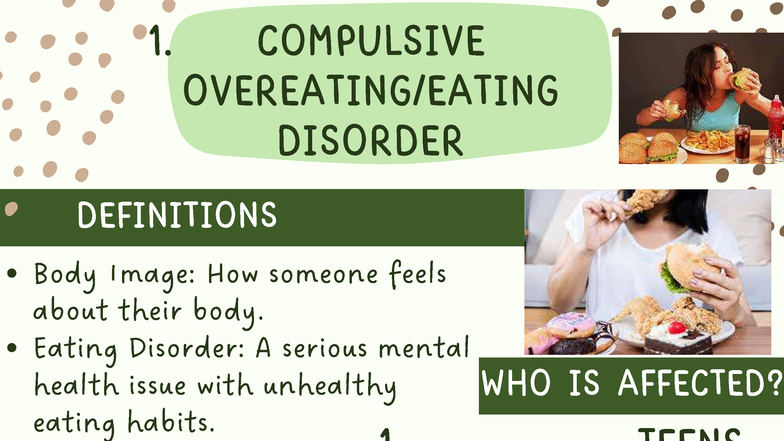 COMP 101: Understanding Compulsive Overeating and Body Image - Studocu