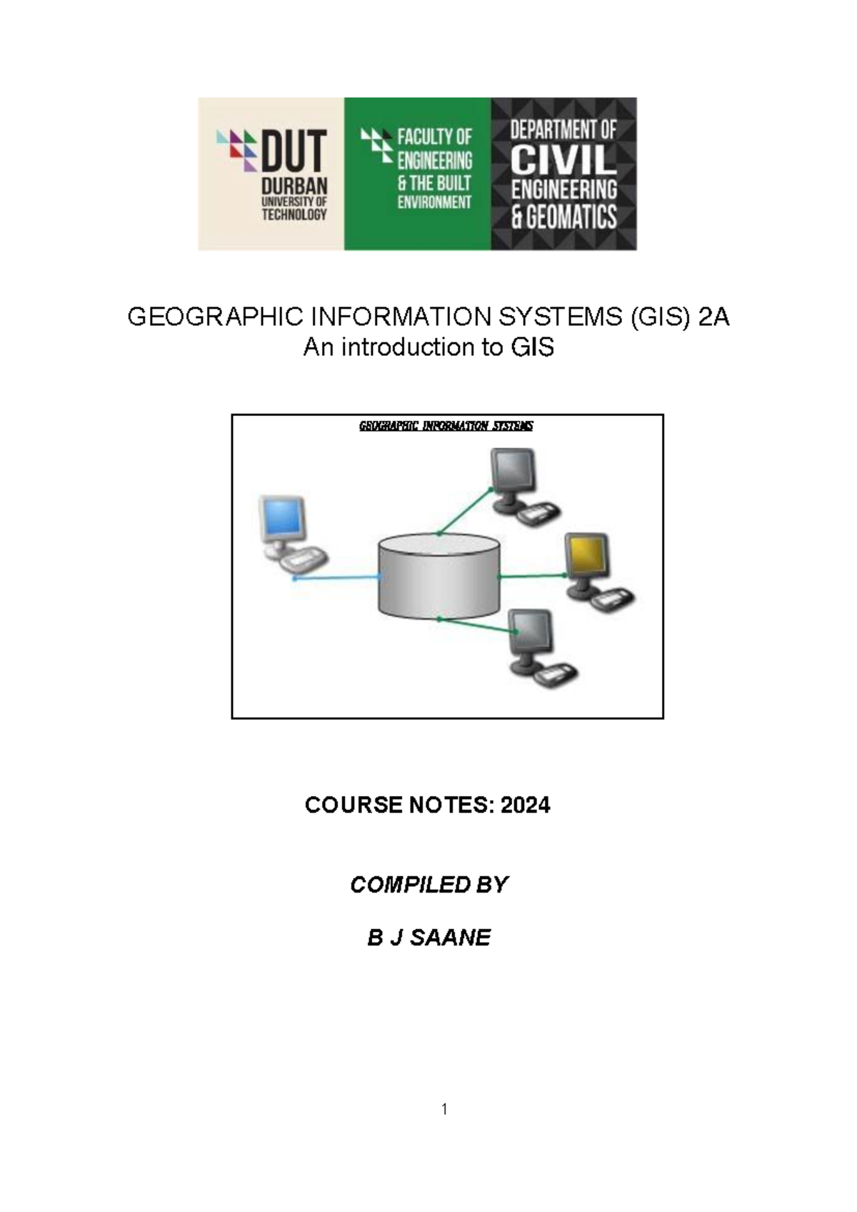 GIS 2A Course Notes: Module 1 - Fundamentals of Geographic Information ...