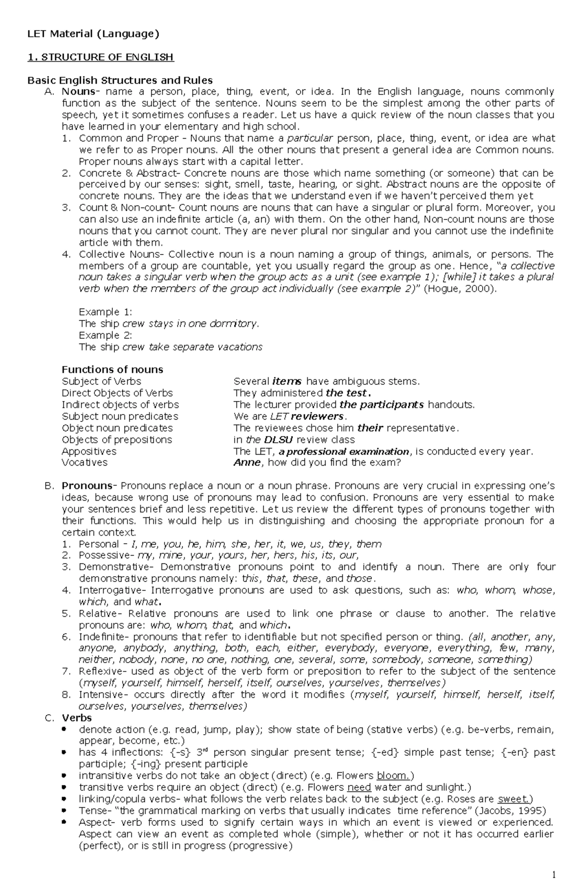 Q2-M1 DLP: Language of Research, Campaigns, and Advocacy Overview - Studocu