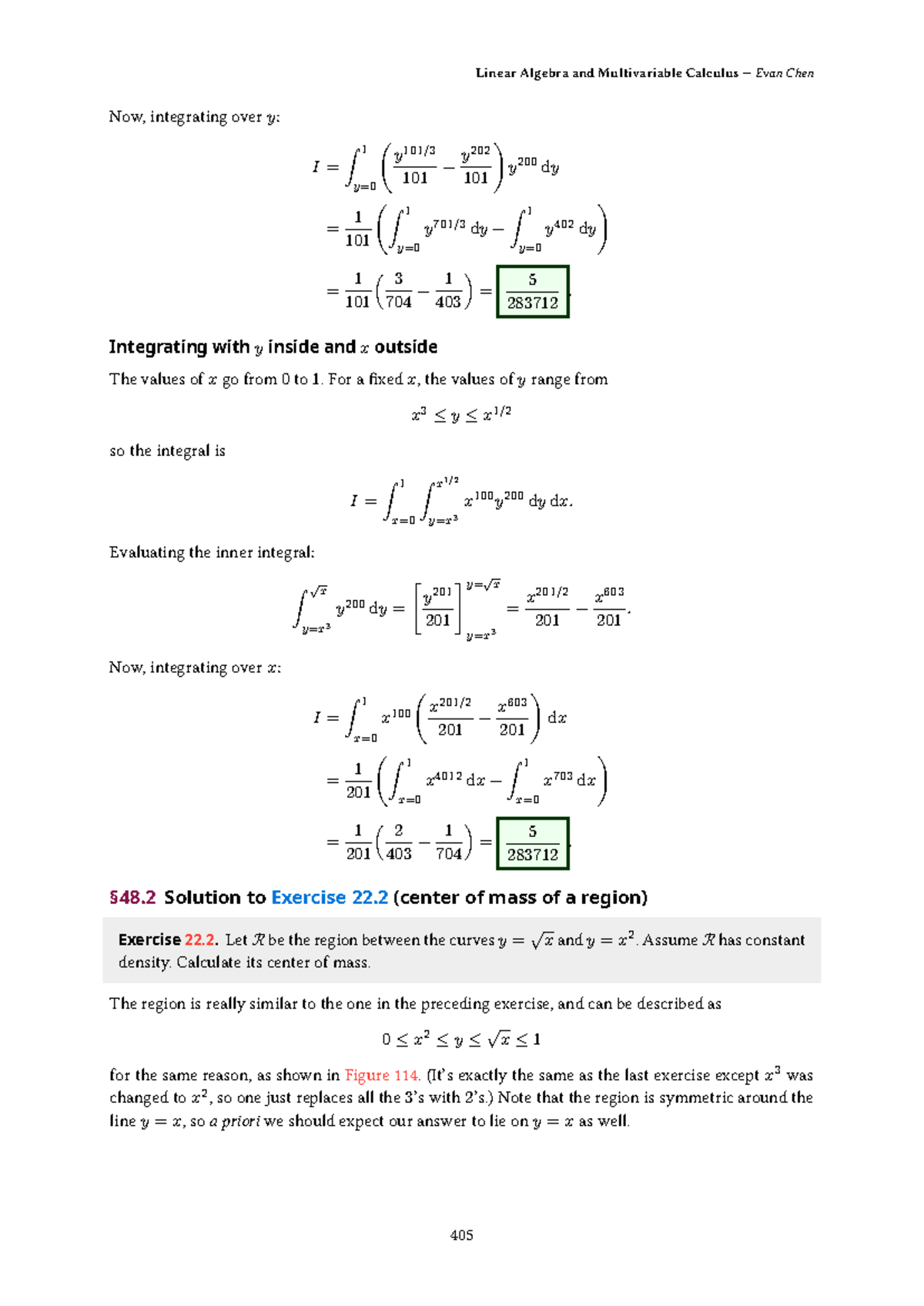 Linear Algebra & Multivariable Calculus: Exercise 22.2 Solution - Studocu
