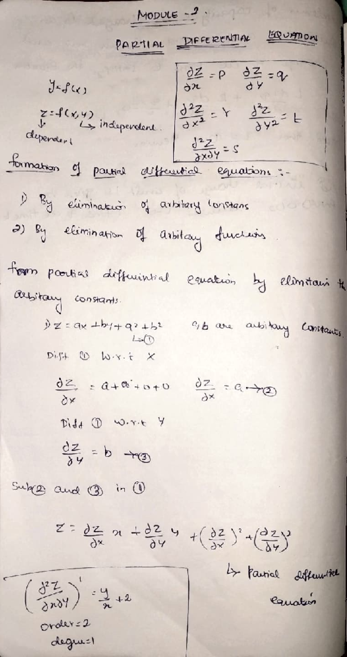 Module 2: Partial Differential Equations and Solutions - Studocu