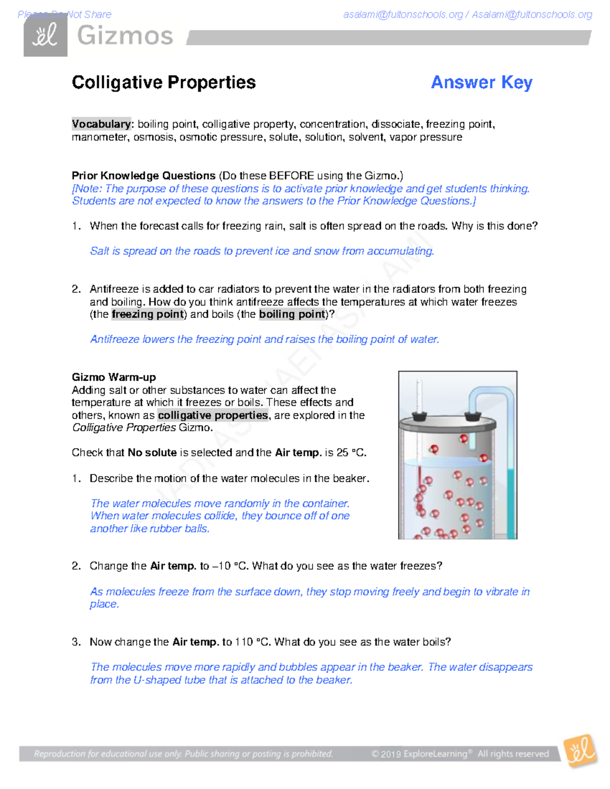 Colligative Properties SE Key-unlocked - 2019 Colligative Properties ...
