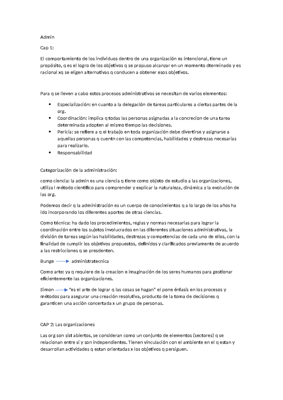 Resumen de Administración General 1: Comportamiento Organizacional y ...