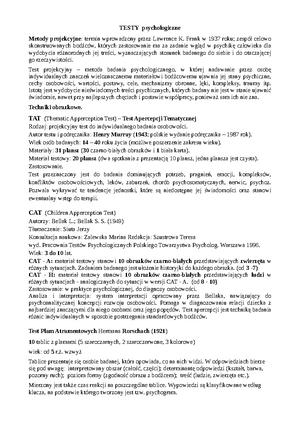 Wybrany TEST opis - PRACA ZALICZENIOWA Skala Inteligencji Stanford ...