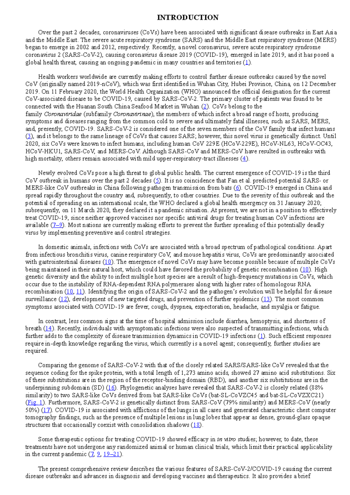 RESEARCH CASE STUDY - INTRODUCTION Over the past 2 decades ...