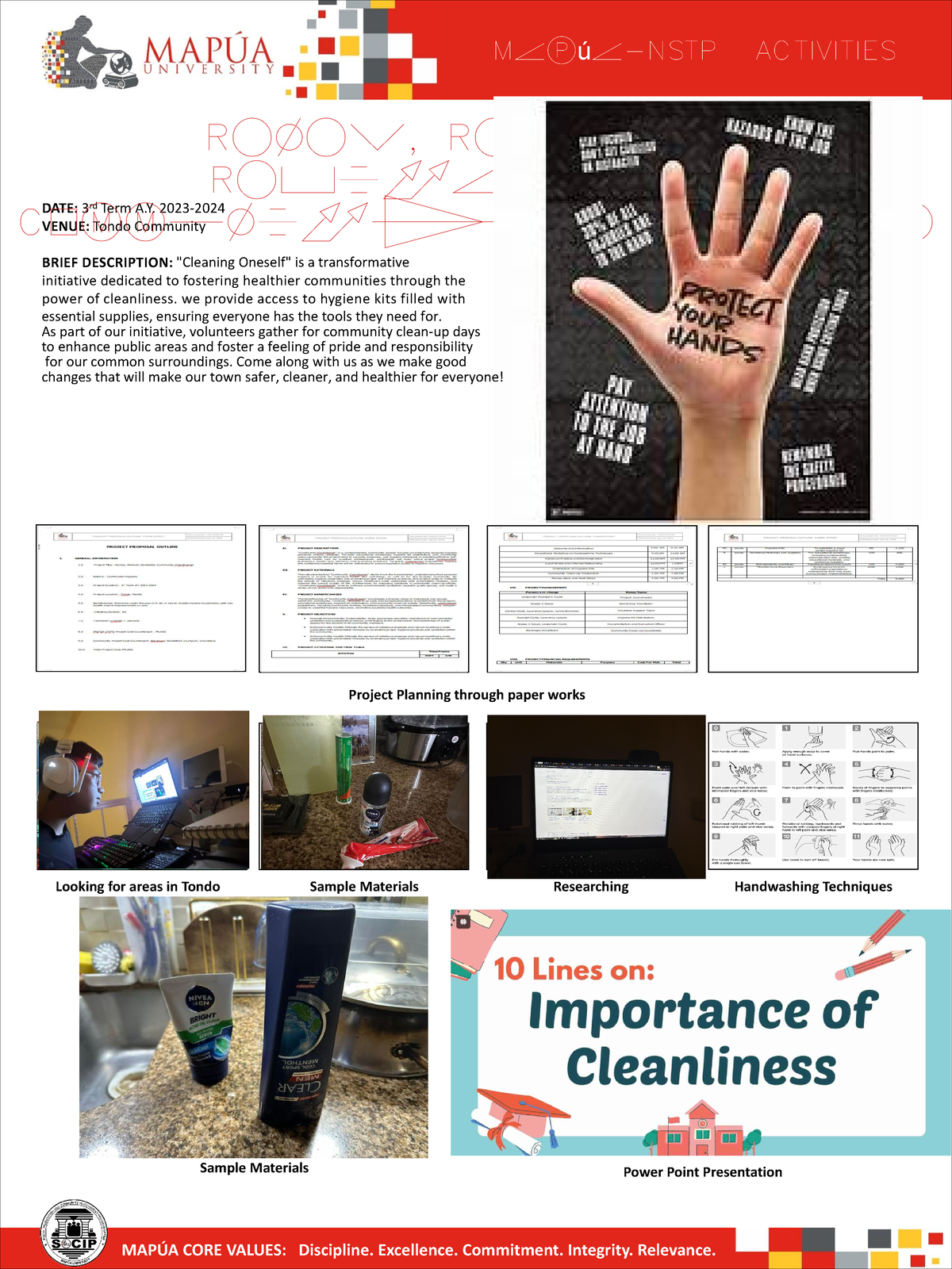 Mapúa NSTP Project Poster: Community CleanSweep Initiative - Studocu