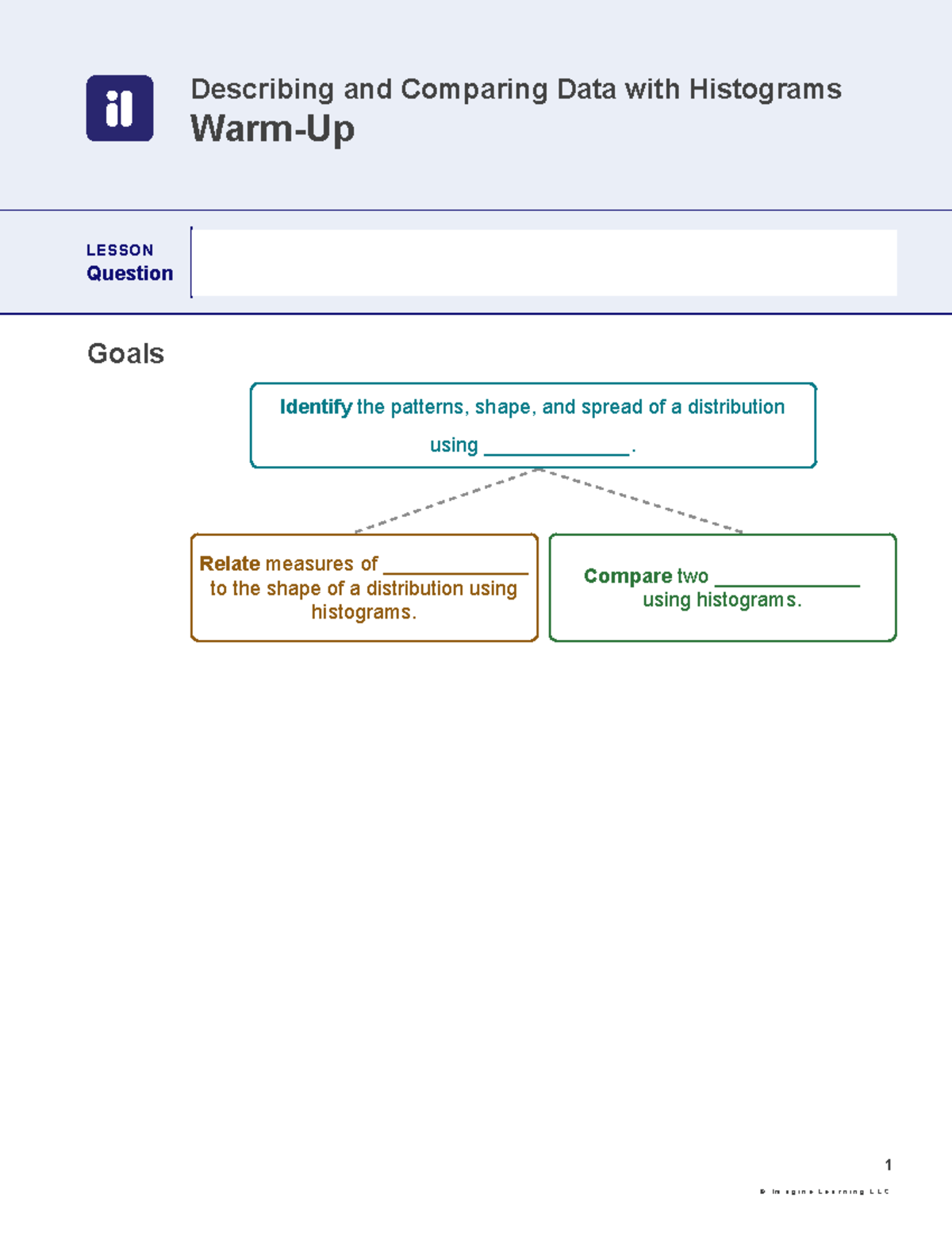 Describing and Comparing Data with Histograms - Lesson Notes - Studocu