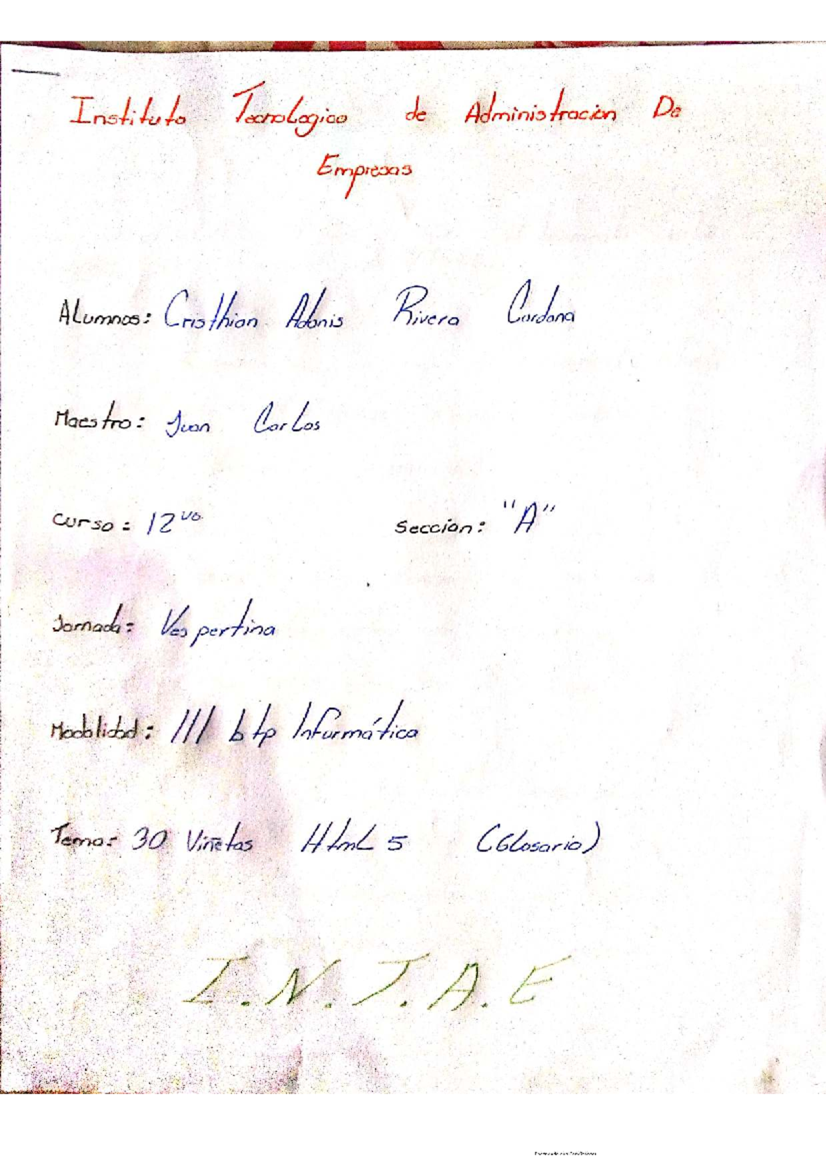 Trabajo de Hojas Aparte: Glosario HTML5 - Curso 1700 BTP Informática ...