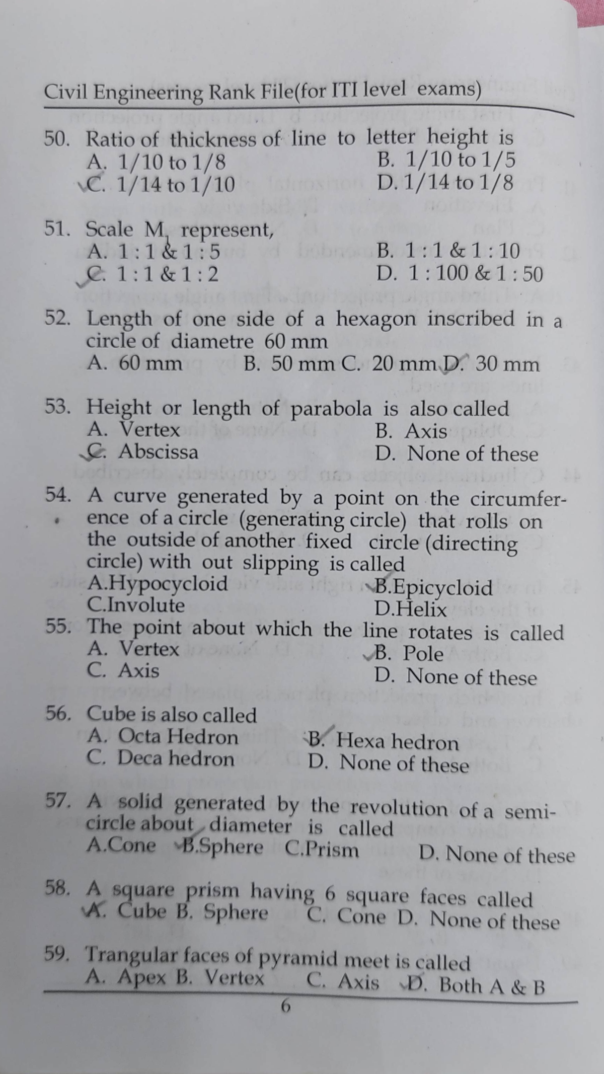 Engineering Drawing Q&A for Semester 1 - Civil Engineering Rank File ...