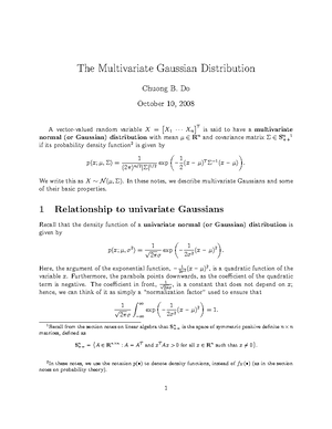 CS229 Lecture Notes: Supervised & Unsupervised Learning Concepts - Studocu