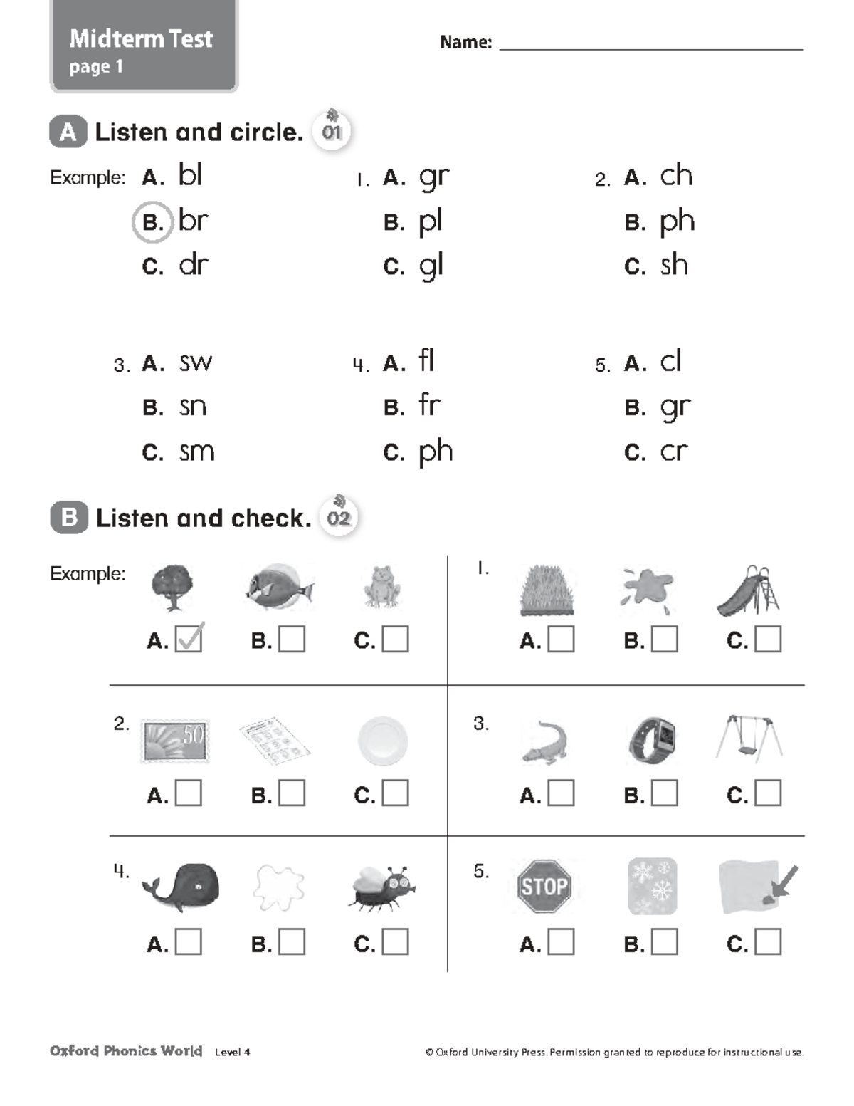 OPW Level 4 Midterm Test: Listening & Writing Activities - Studocu