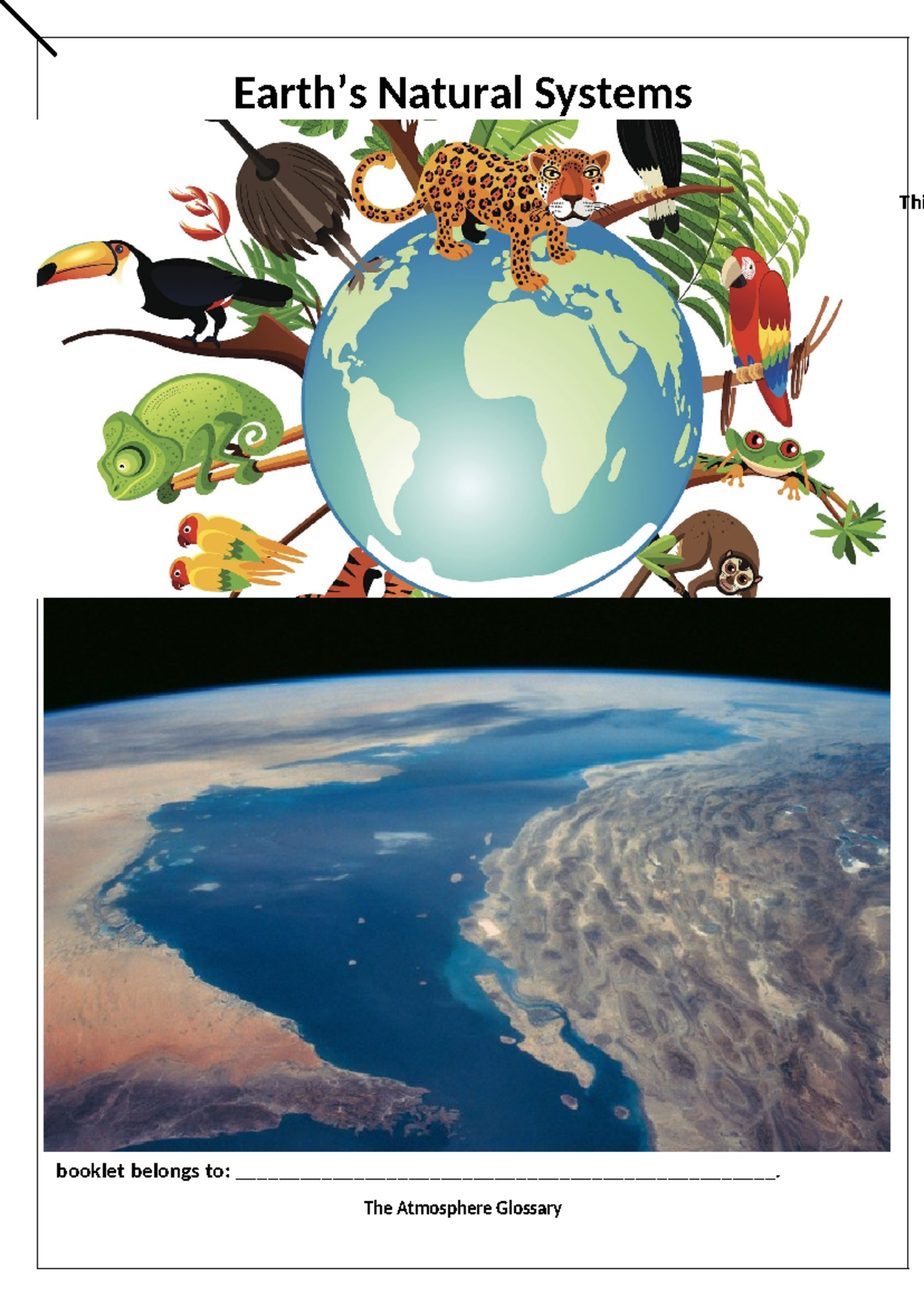 3. Earths Natural Systems Booklet - Earth’s Natural Systems Thi booklet ...