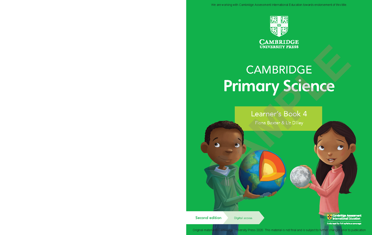Cambridge Primary Science - Stage 4 Learner's Book Overview - Studocu
