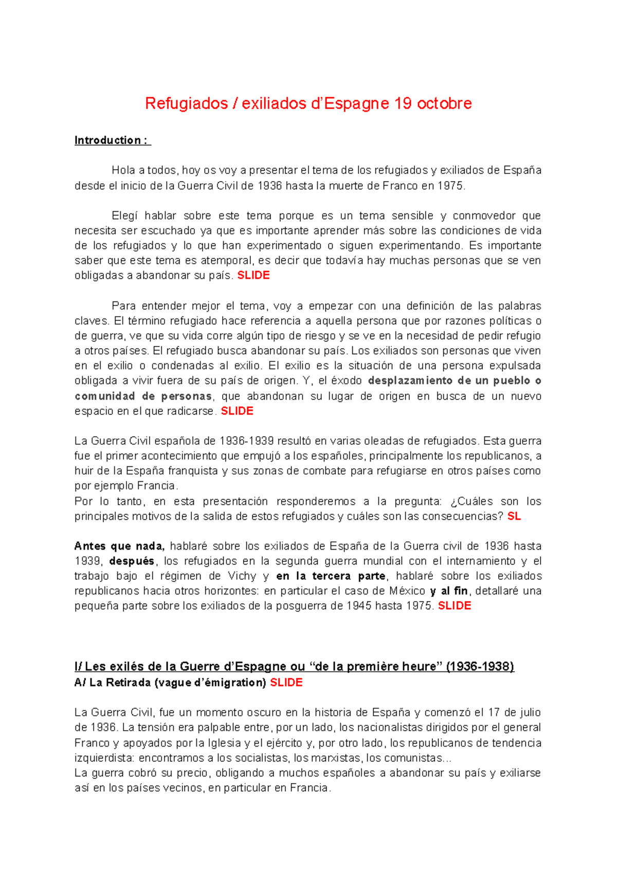 Refugiados y Exiliados Españoles: Historia y Consecuencias (ECM101 ...