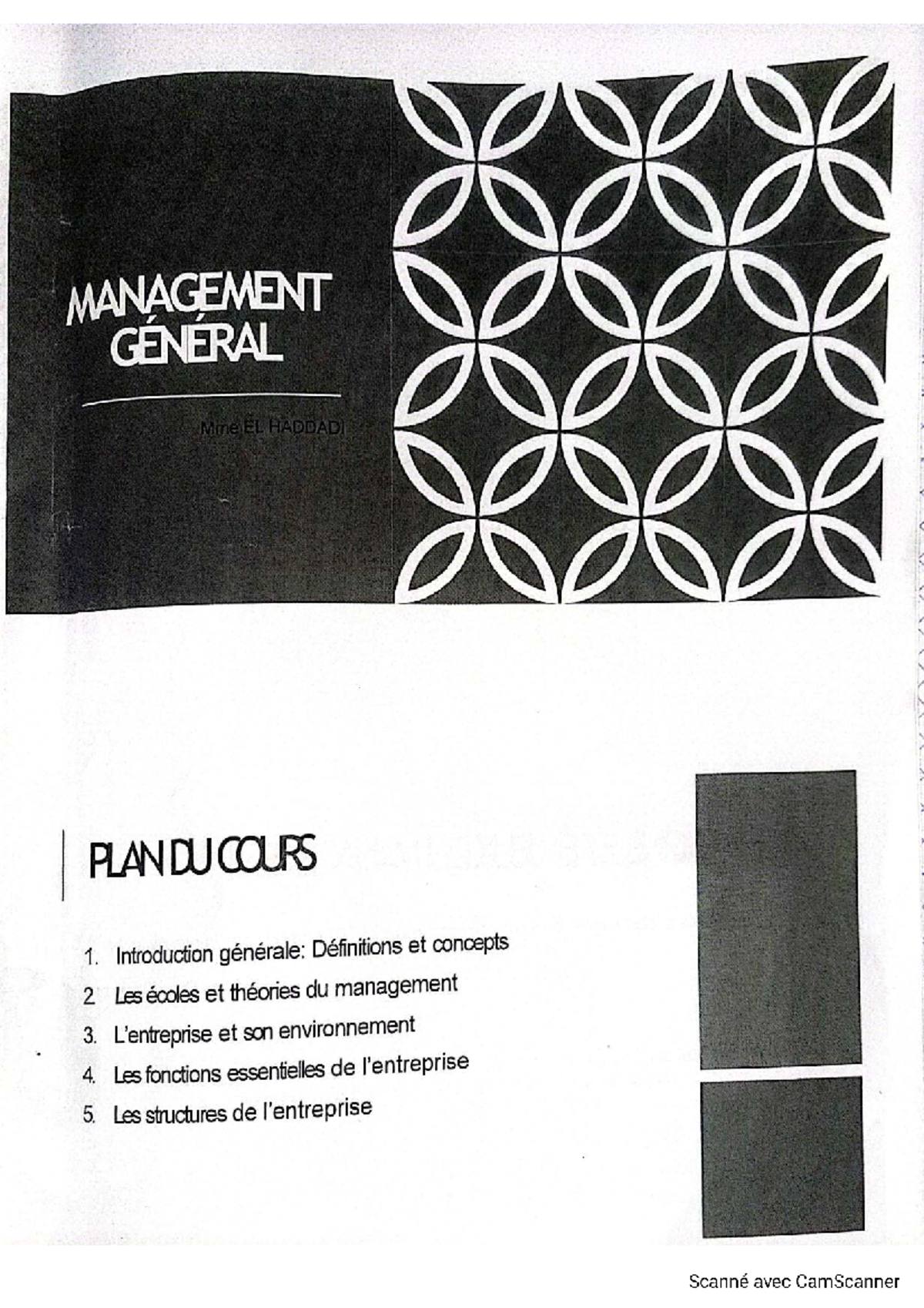 Cours de Management Général - Introduction et Concepts - Studocu