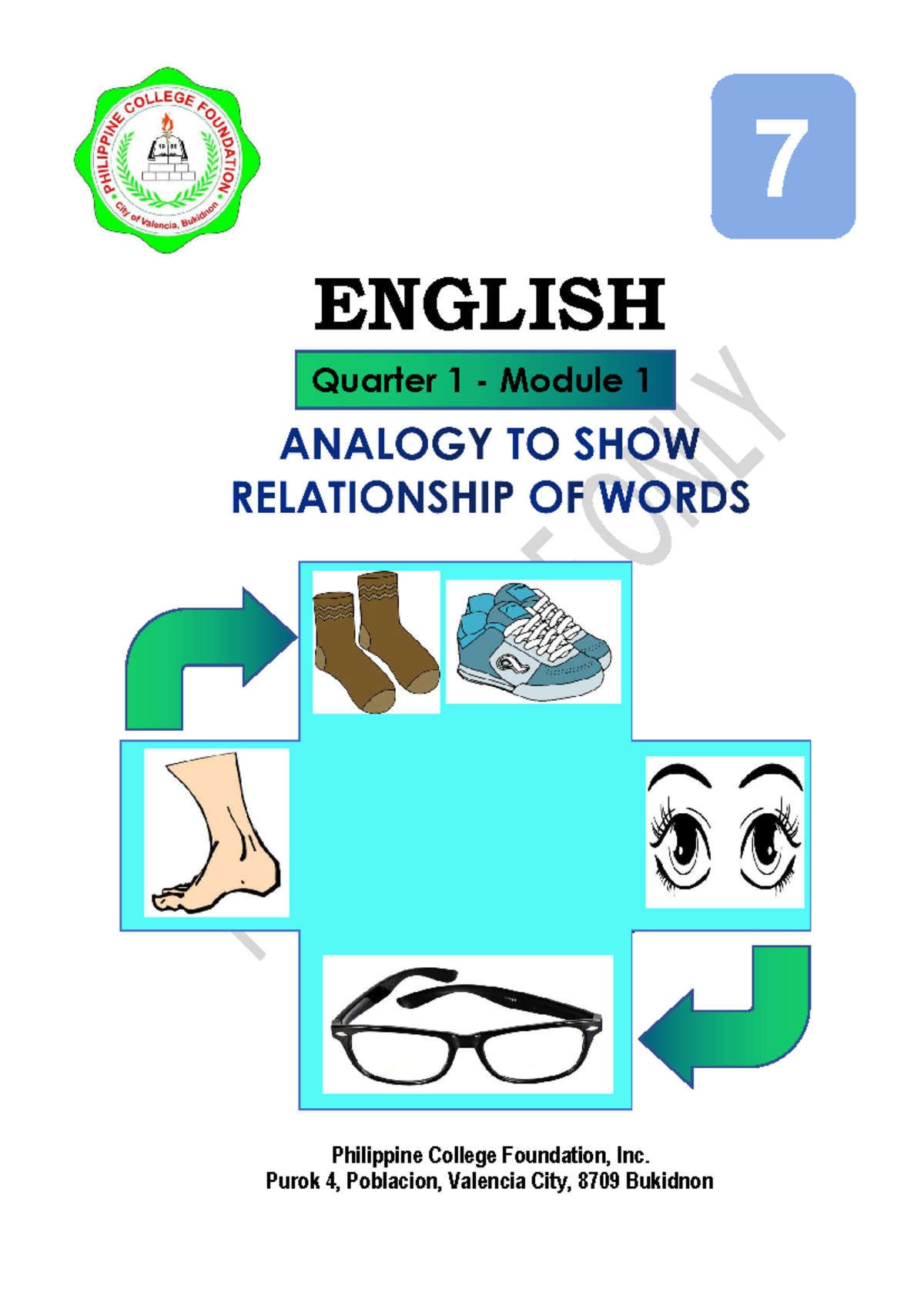 PCF English 7 Quarter 1 - Module 1 - ENGLISH + ####### Philippine ...