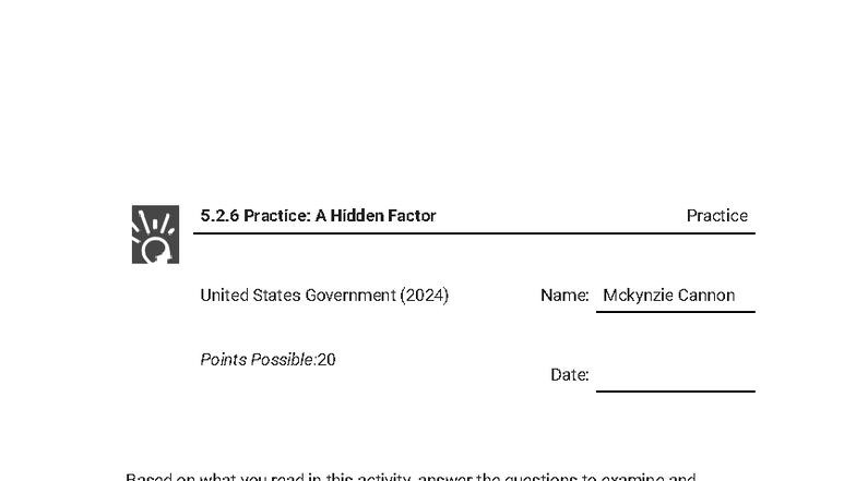 5.2.6 Practice: Reapportionment & Redistricting in US Gov (2024) - Studocu