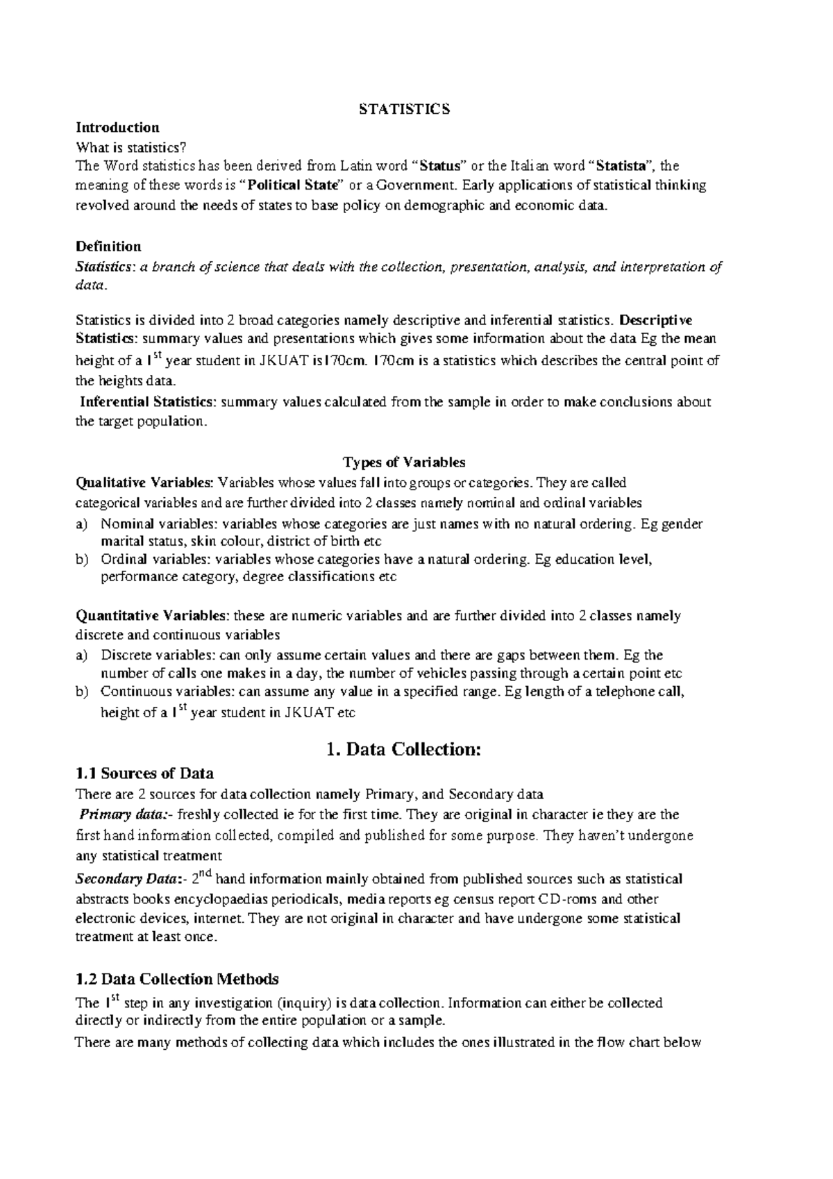 Probability & Statistics 1: Comprehensive Study Notes - Studocu