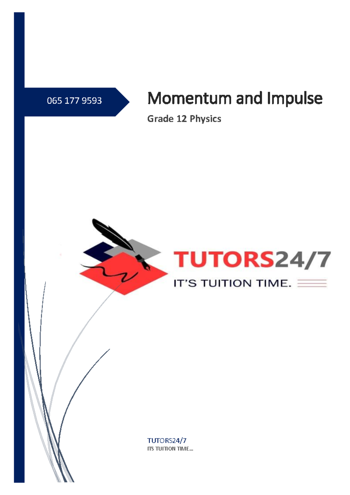 Grade 12 Physics: Momentum and Impulse Summary & Notes - Studocu