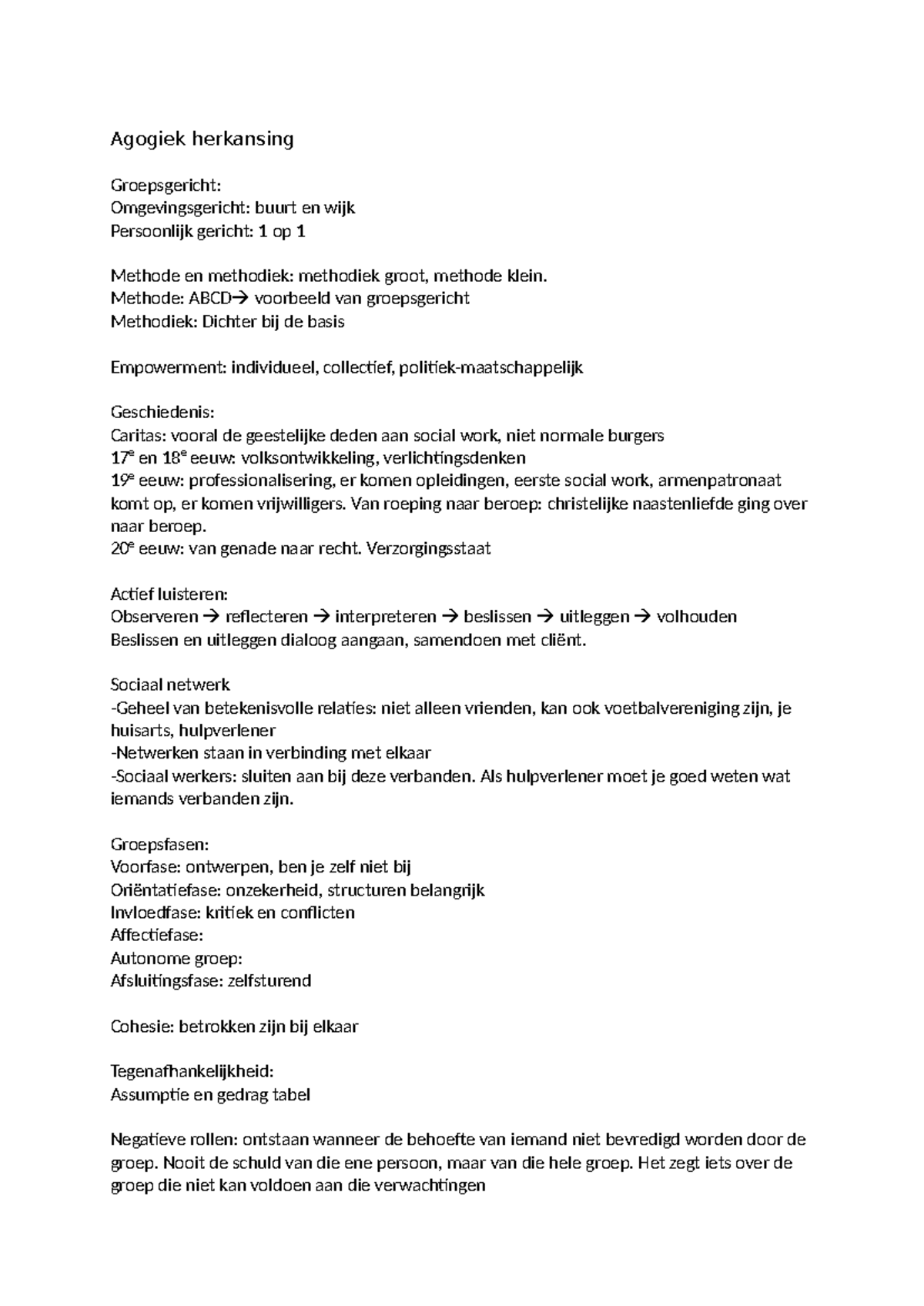 Agogiek Herkansing - Groepsgericht en Persoonlijk Gerichte Methodieken ...