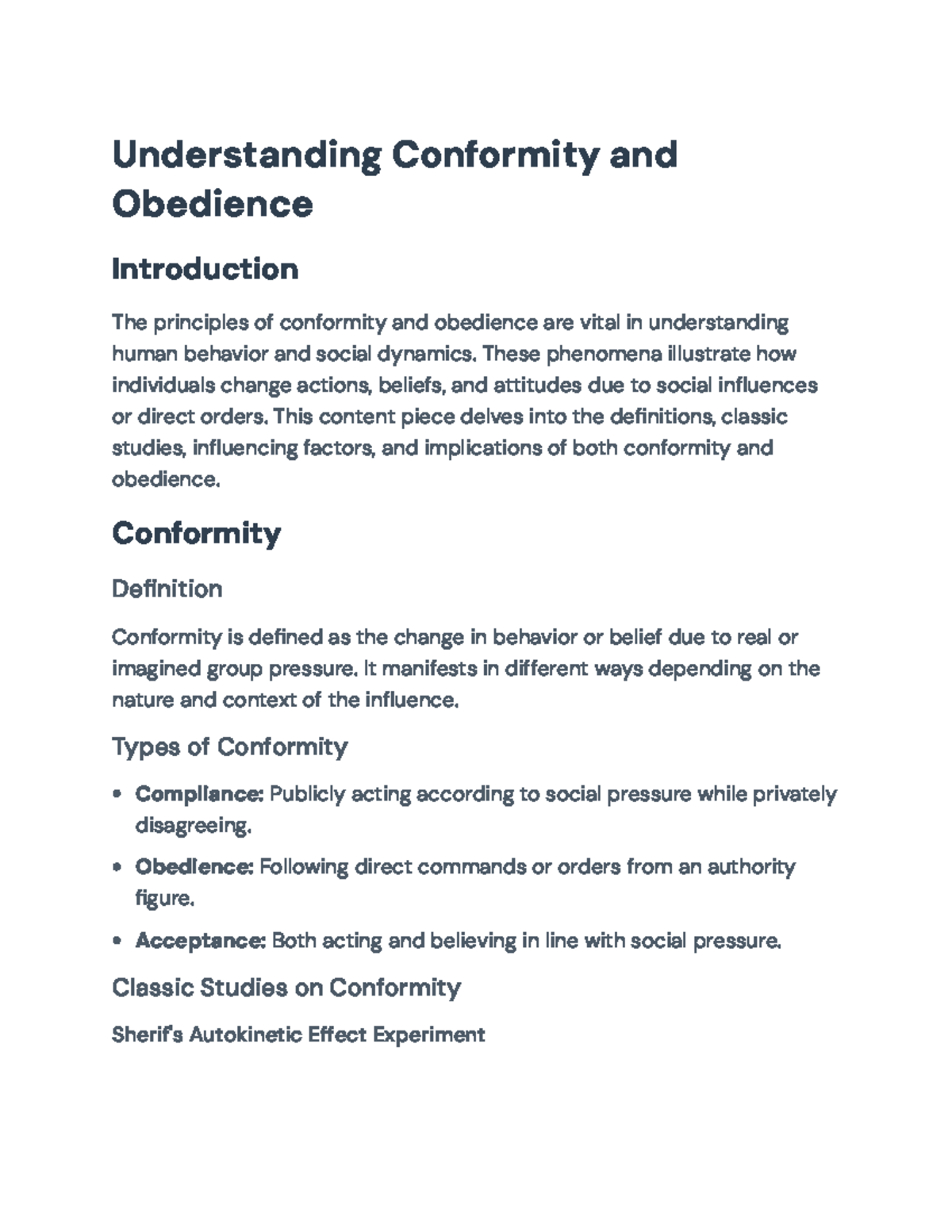 Understanding Conformity and Obedience in Social Contexts: Key Insights ...
