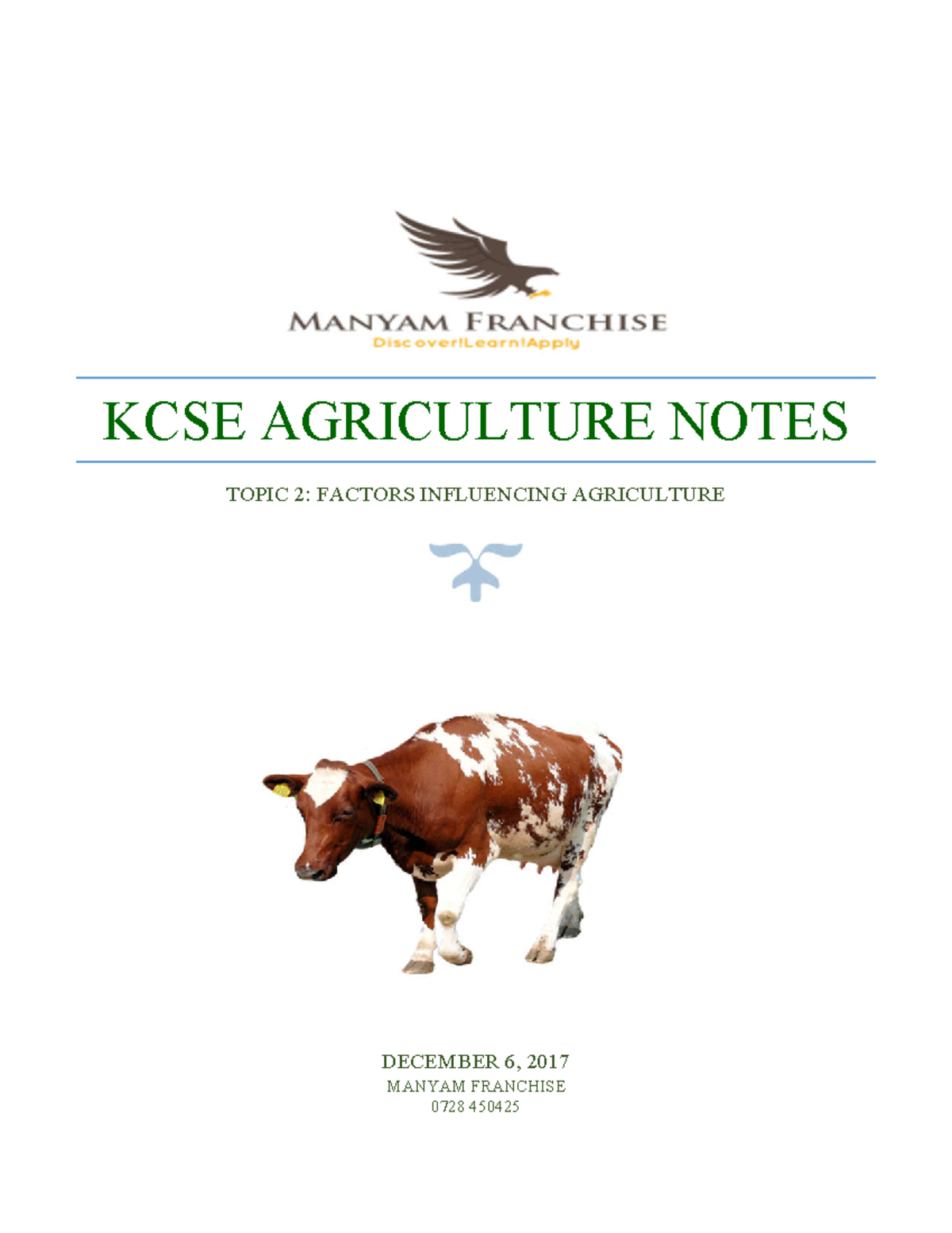 Wtv dis is - idk bruv - KCSE AGRICULTURE NOTES TOPIC 2: FACTORS ...
