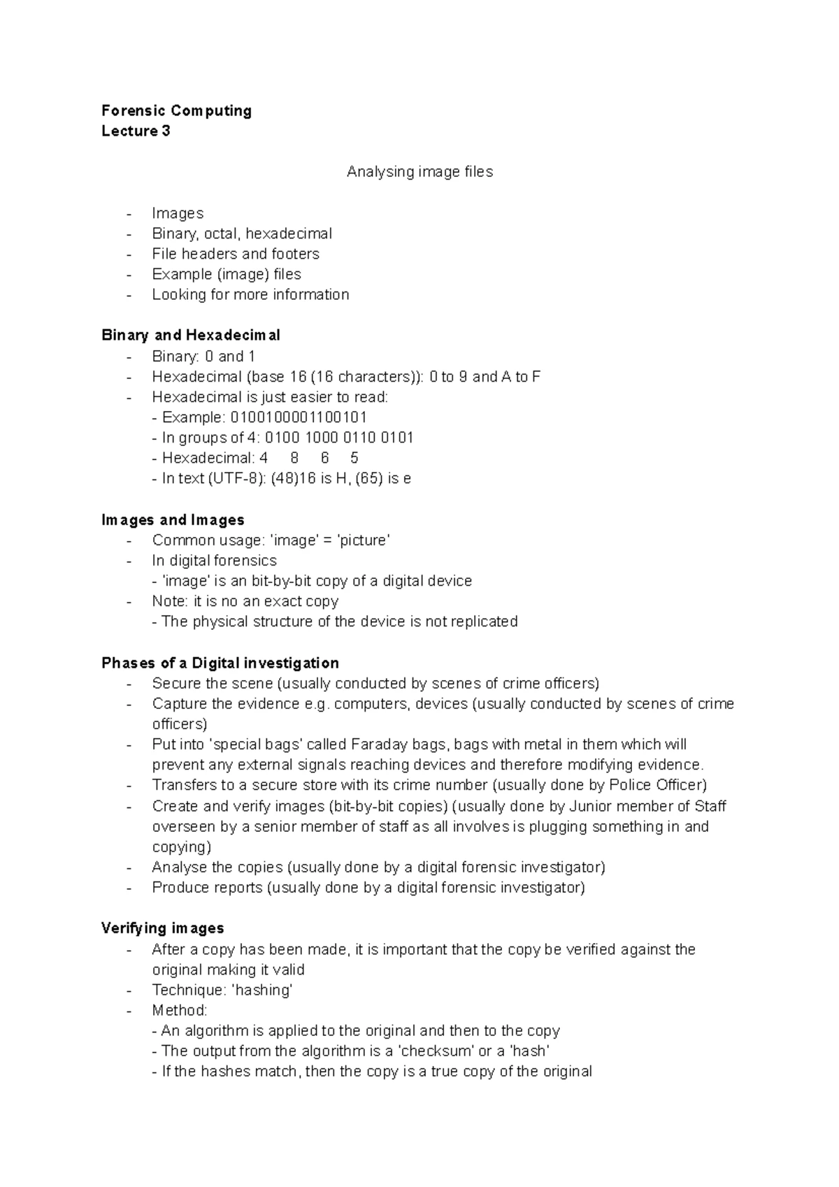 Forensic Science EXAM - Analysis of White Powder When a white powder is ...