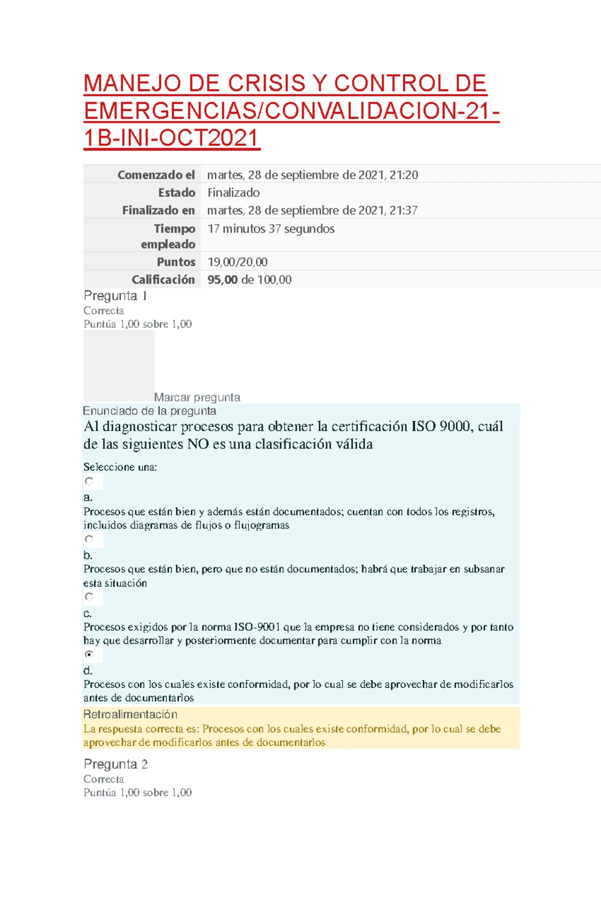 Manejo de Crisis y Control de Emergencias - Unidad I: Diagnóstico y ...