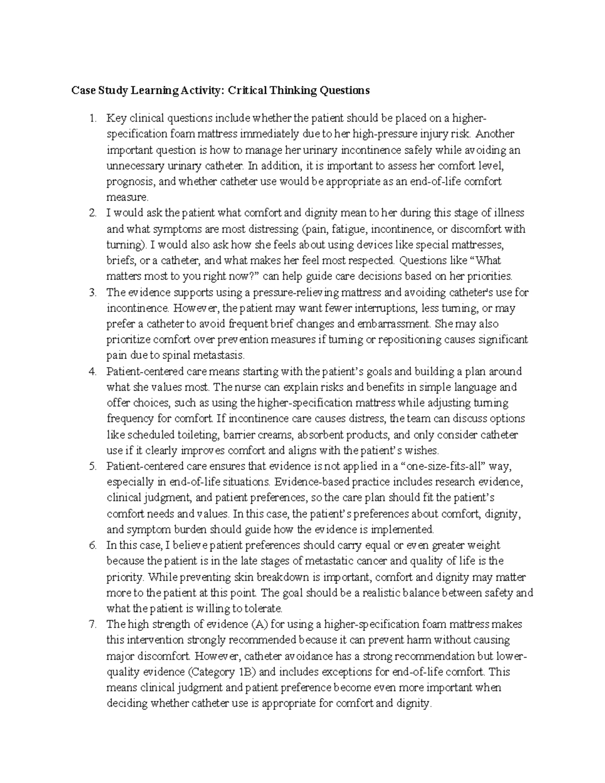 Case Study: Shared Decision-Making in Patient Care (Module 2) - Studocu