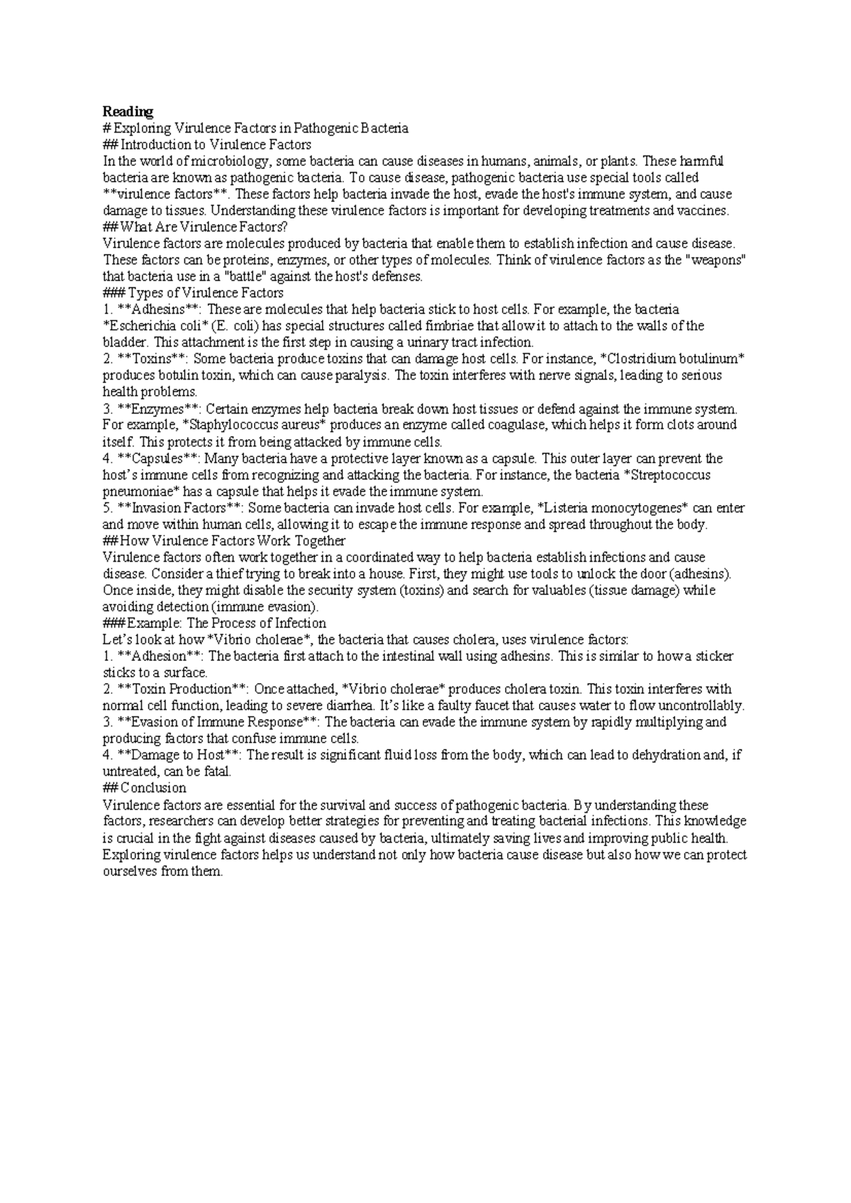 Exploring Virulence Factors in Pathogenic Bacteria: Key Insights - Studocu