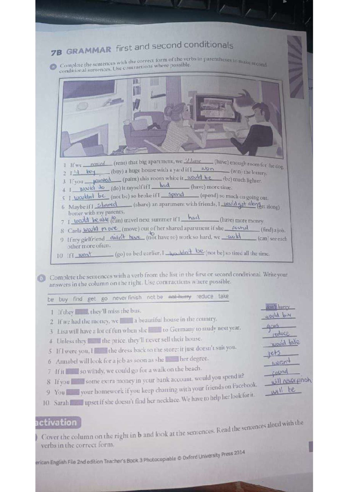 Grammar Exercises: Conditional Sentences Practice (7B) - Studocu