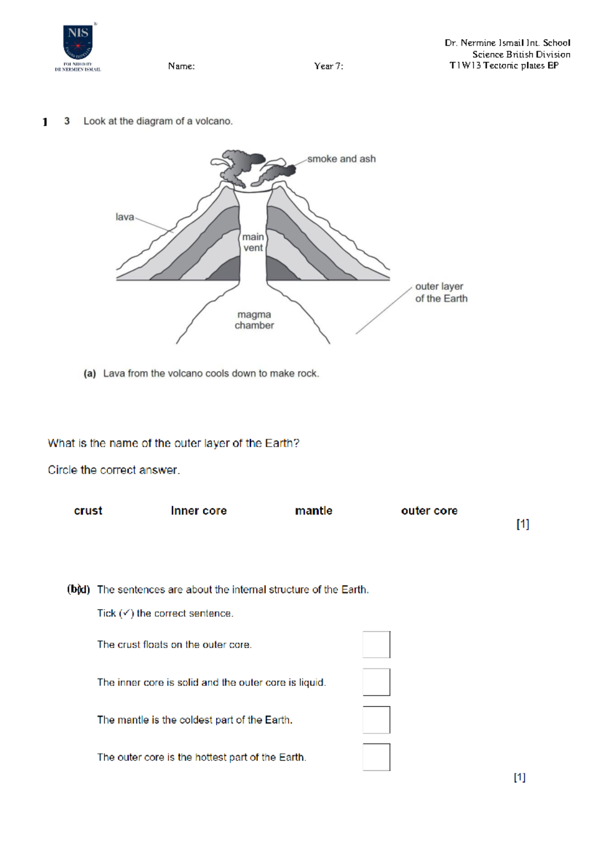 Year 7 Science: Tectonic Plates & Earthquakes - T1W13 Notes - Studocu