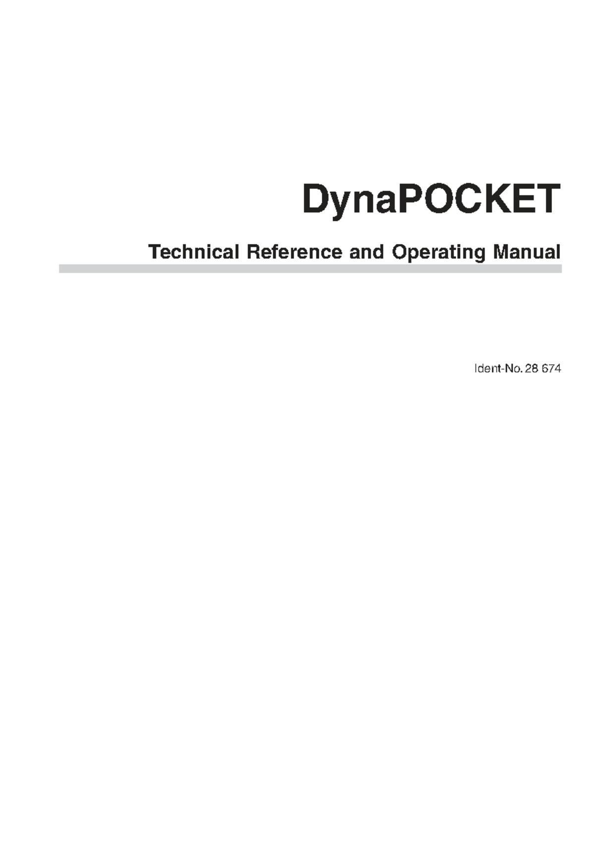 Krautkramer DynaPOCKET Technical Reference Manual - Issue 03 - Studocu