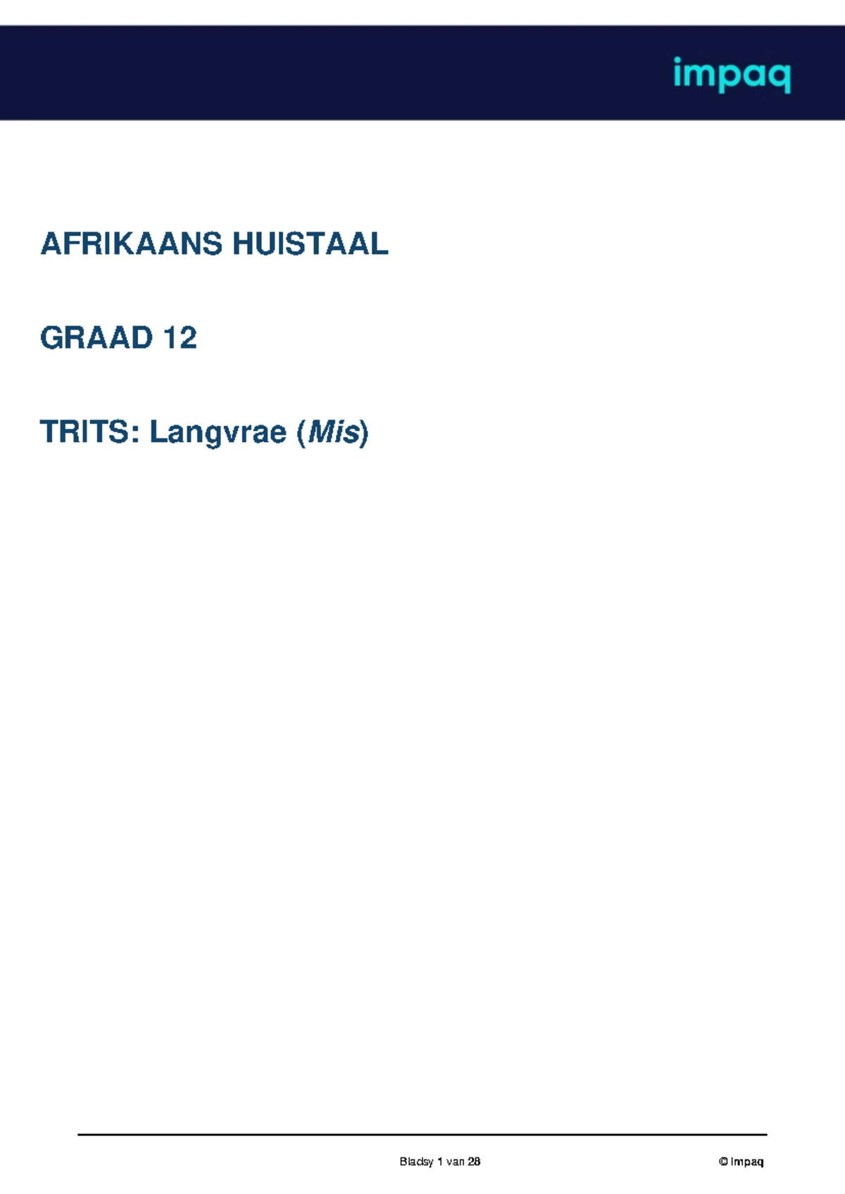 AFRI111: Luister en Praat - Mite en Legende van Maskai - Studocu