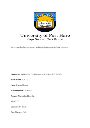 Agricultural Sciences Grade 11 T1 W1 2021 - Directorate: Curriculum FET ...