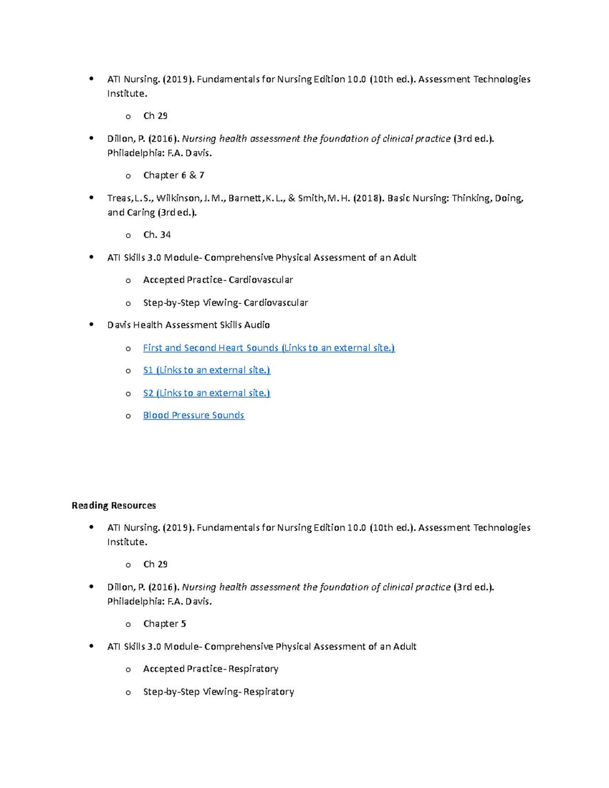 Breath Sounds Assessment Notes for Nursing (NUR 101) - Studocu