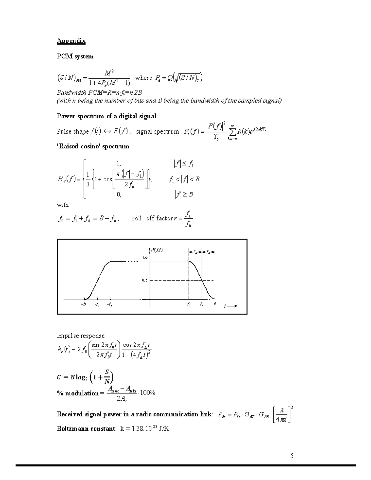 PCM System Cheat Sheet for Communication Theory (CST 202) - Studeersnel