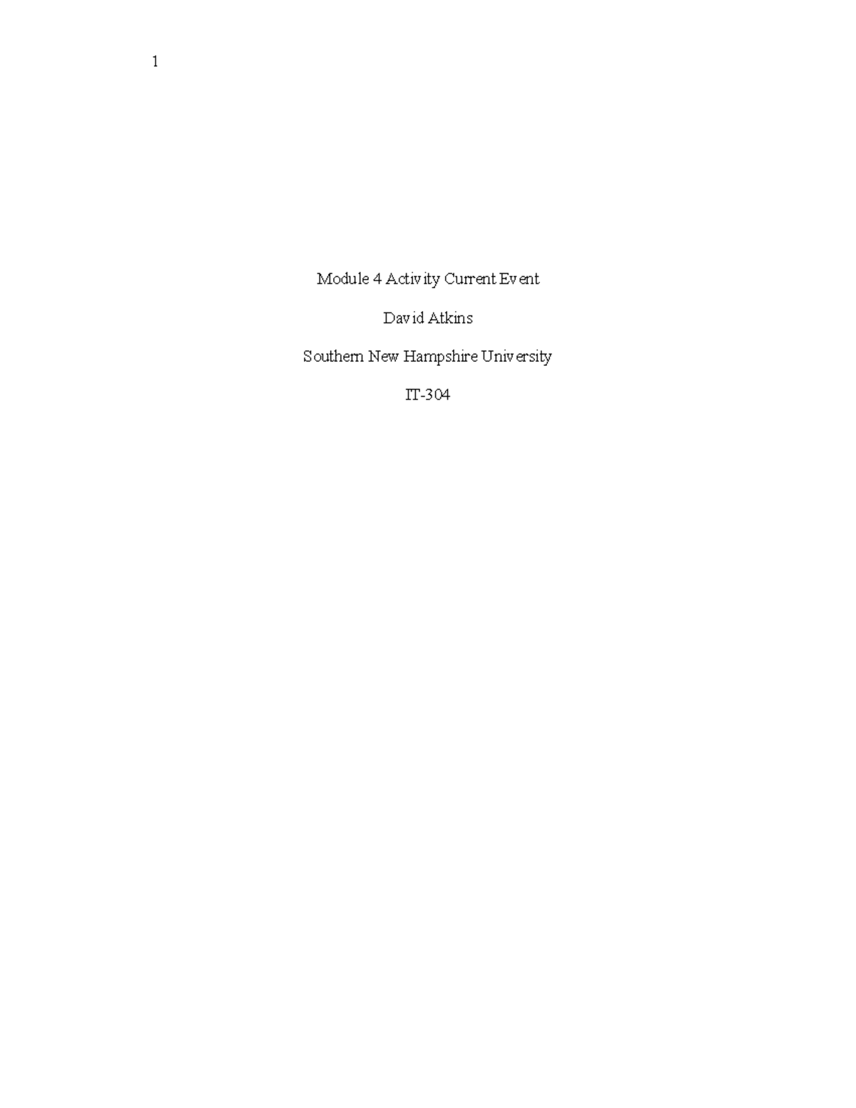 IT-304 Module 4 Activity: Analysis of Recent Data Breach Impact - Studocu