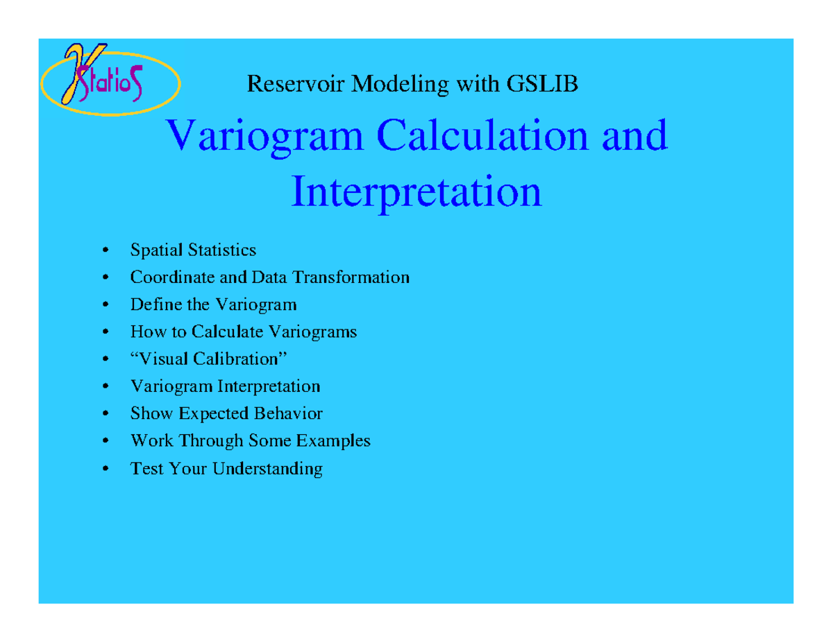 04-variogram - read them - Variogram Calculation and Interpretation ...