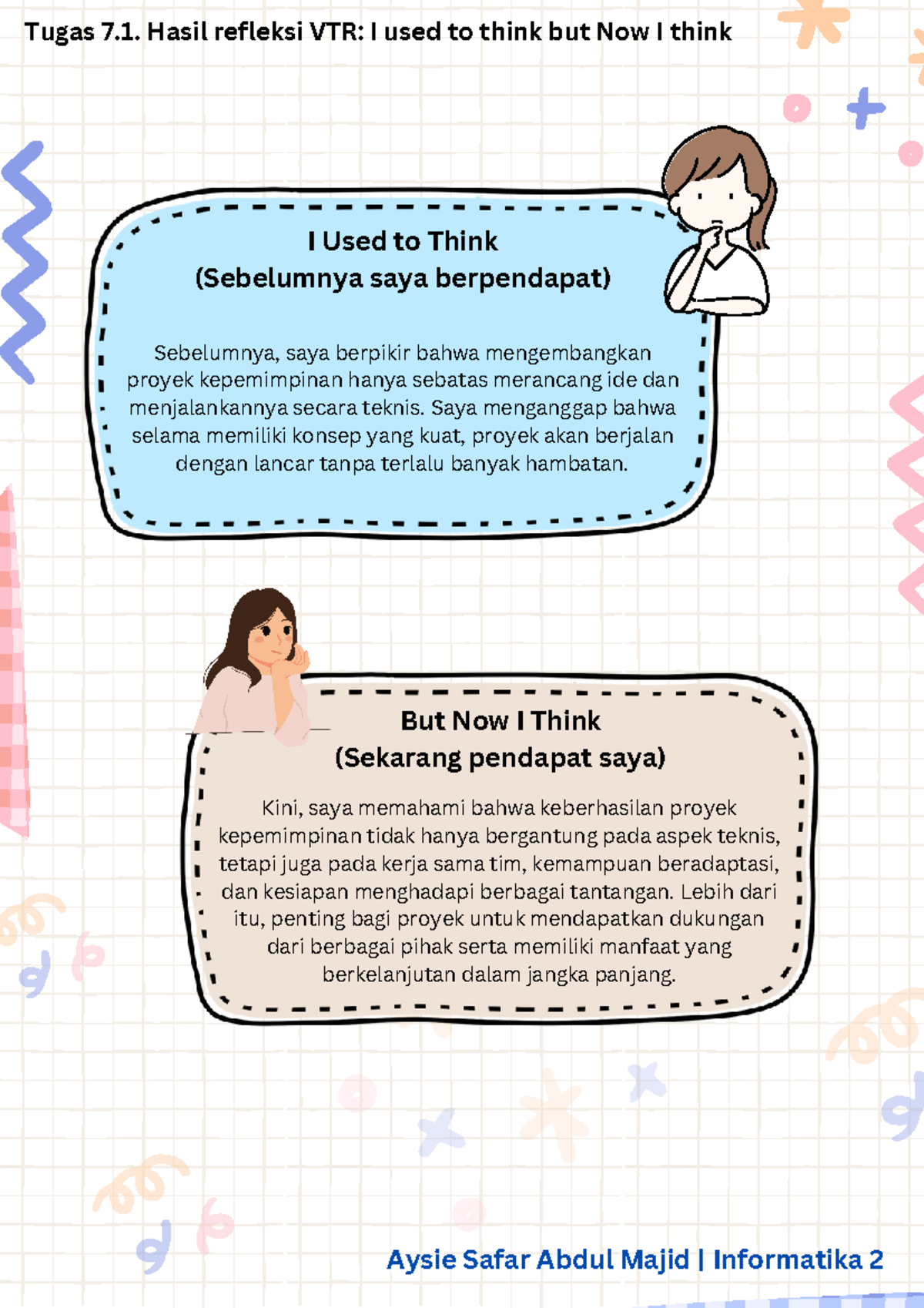 Refleksi VTR 7: Transformasi Pandangan Aysie Safar Abdul Majid - PK ...
