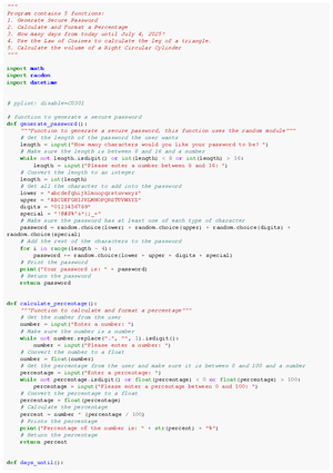 [Solved] Before you attempt the Programming assignment create a flowchart - Introduction to ...