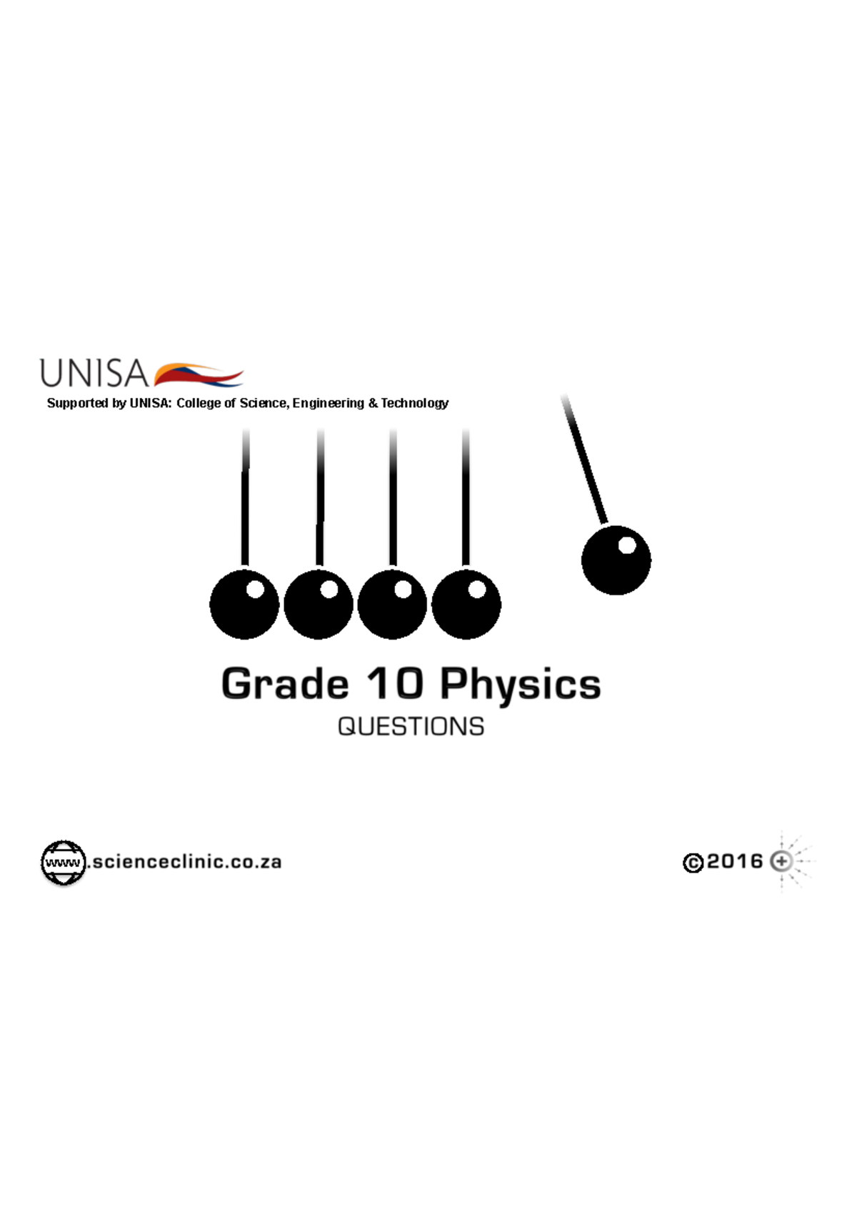 Open Science Clinic Gr10 Physics Questions 2016 - www Supported by ...