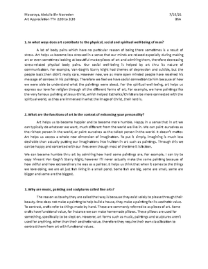 Module 5 - Soulmaking Making AND Deriving Meaning FROM ART - LESSON 5 ...