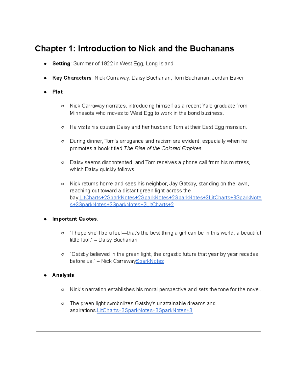 The Great Gatsby (ENG 101): Analyzing Chapters 8 & 9 and the American ...