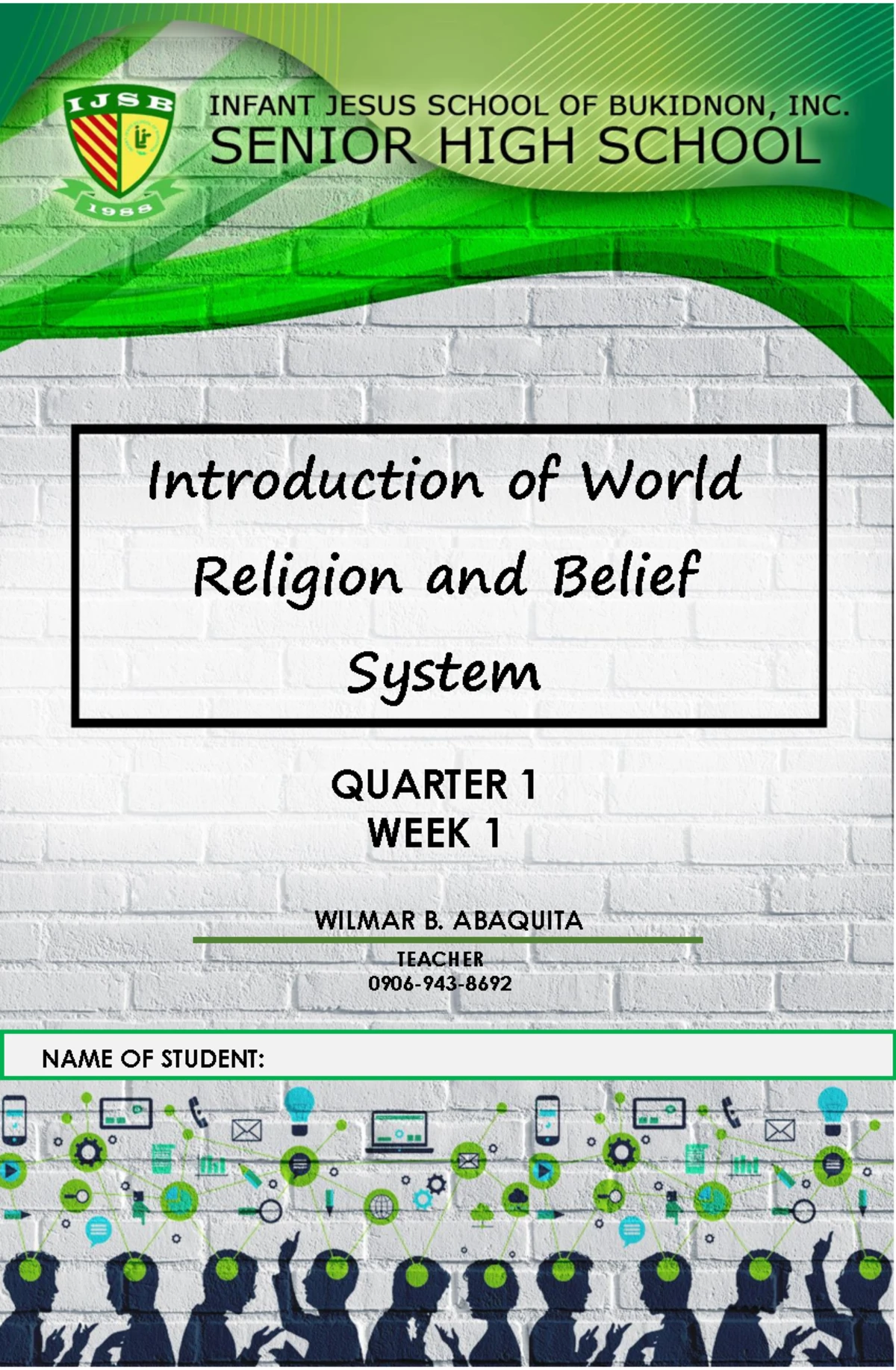Q1 - Introduction of World Religions and Belief System - WEEK 1 ...